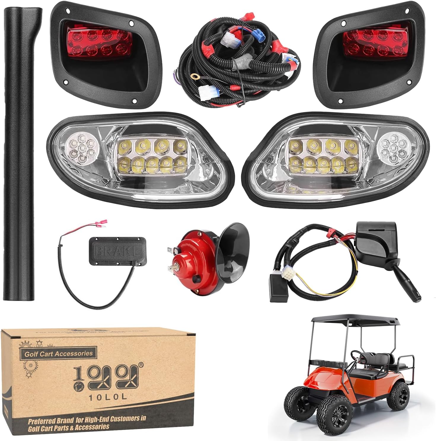 Amazon.com: 10L0L Golf Cart Light Kit for EZGO Freedom TXT / T48 Gas ...