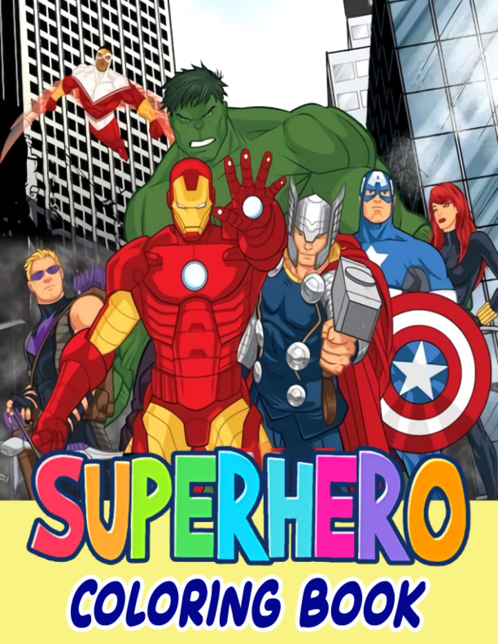Buy Super Hero Coloring Book: 120+ Amazing Super Hero Coloring Pages ...
