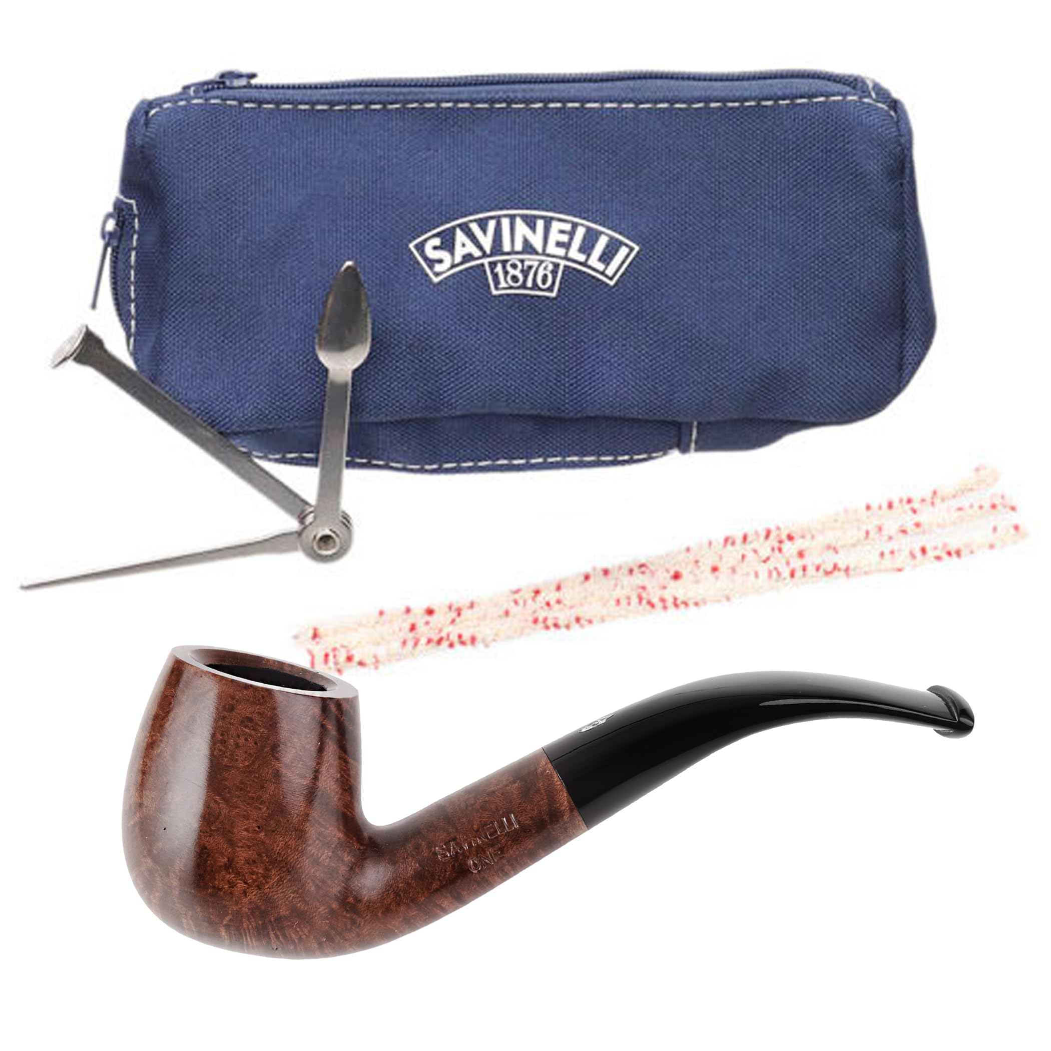 Amazon.com: Savinelli One Kit - Handmade Italian Briar Wood Pipe, Blue ...