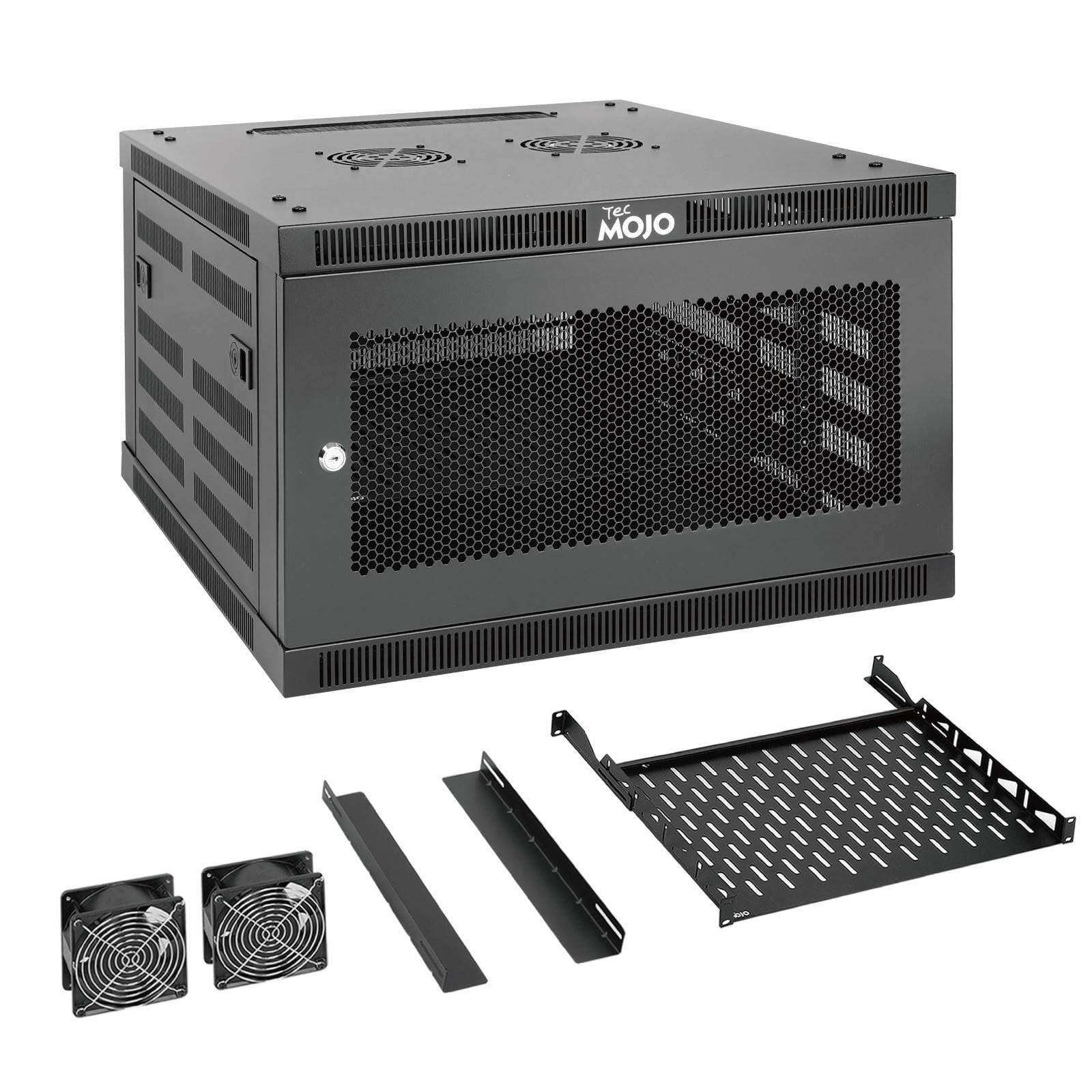 Amazon.com: Tecmojo 6U Wall Mount Rack,6U Rack 23.6 Inch Depth,Hold Up ...