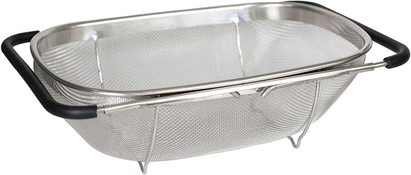 Amazon.com: Norpro Stainless Steel Over-Sink Strainer : Tools & Home ...