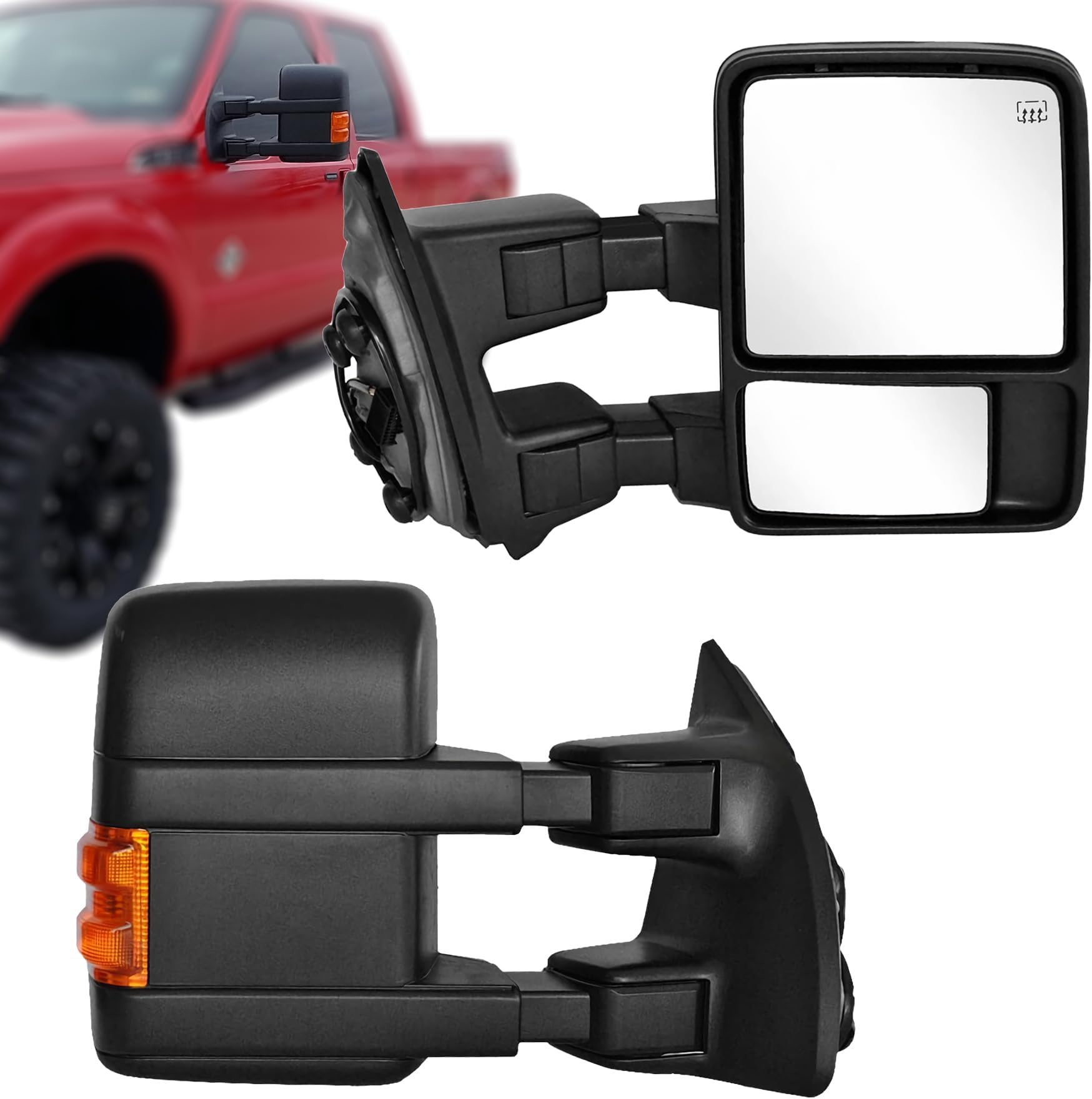 Amazon.com: Auto Dynasty Driver Left Rear View Side Towing Mirror ...