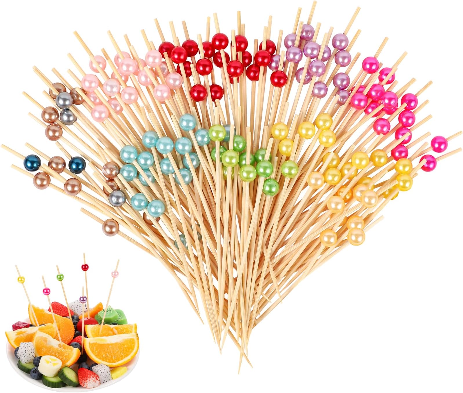 Amazon.com | Pickmesh 600 Pcs Daisy Cocktail Picks 4.7 Inch Spring ...