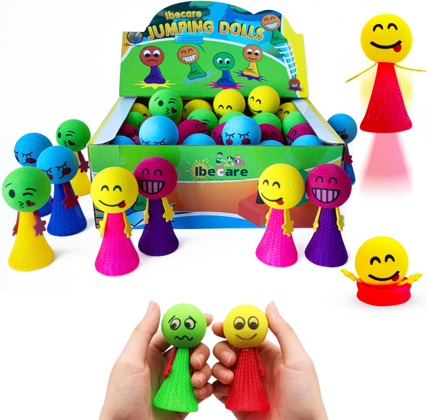 Ibecare Jumping Spring Toys Colorful for Kids Birthday party | Toy for ...