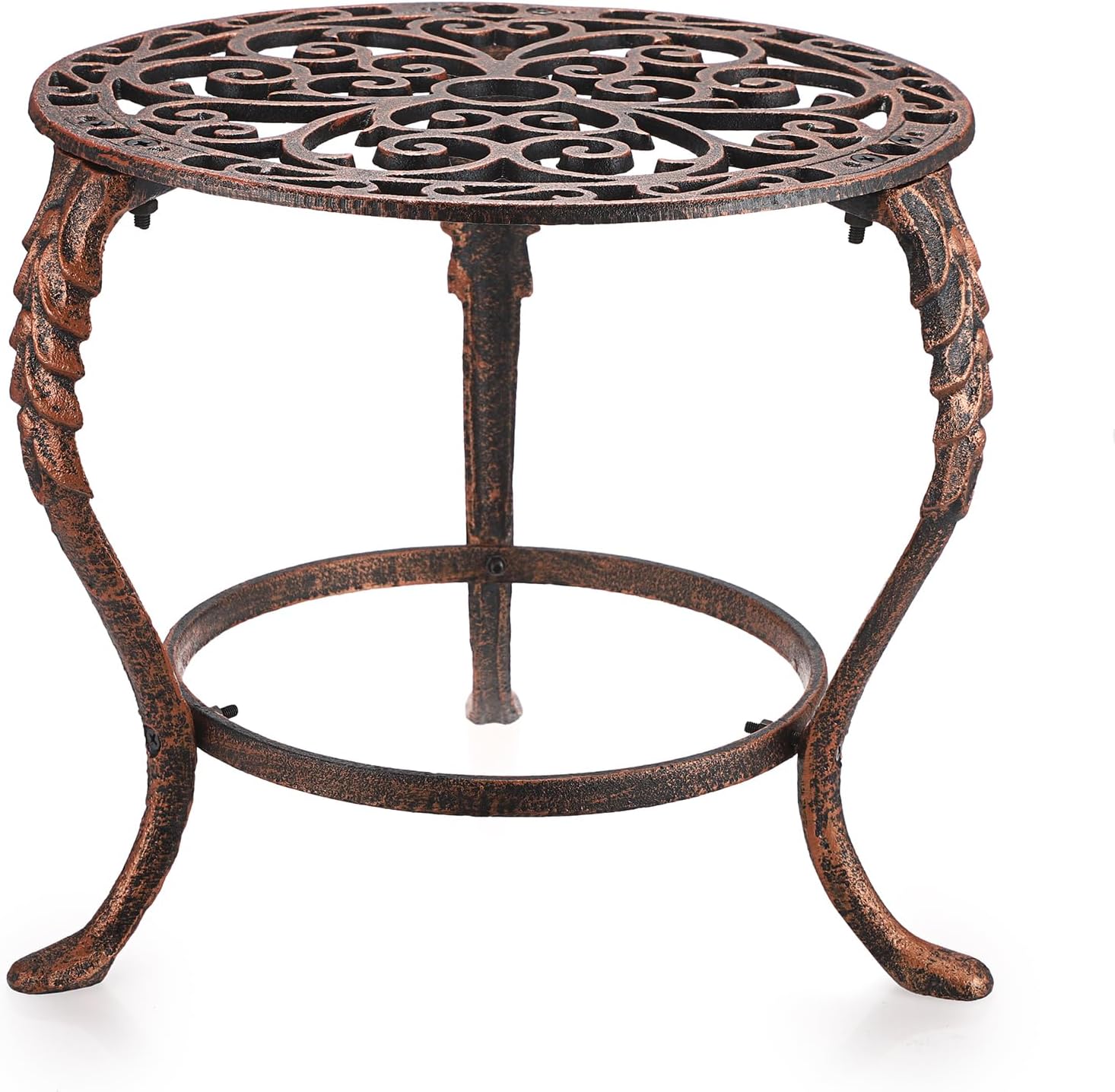 Amazon.com: MOLIGOU Potted Plant Holder, Cast Iron Flower Pot Stand ...