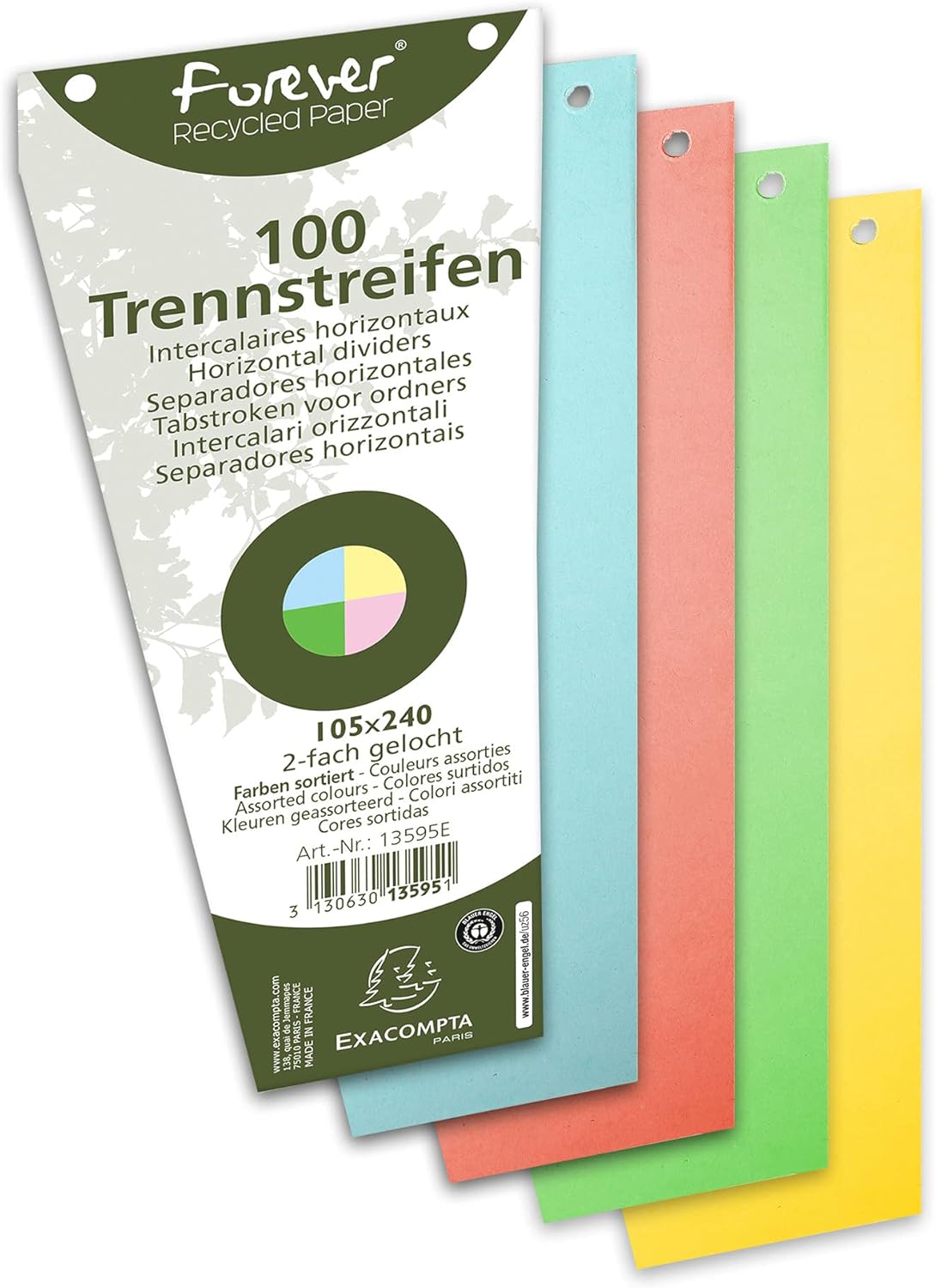Exacompta - Ref 13595E - Forever Collection - Recycled Punched Card ...