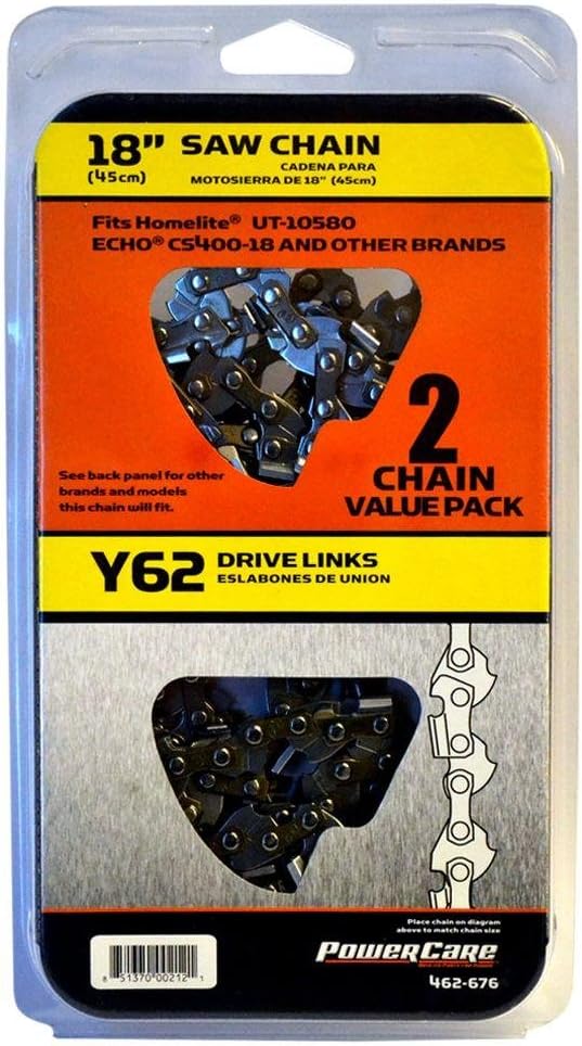 Amazon.com: Y62 Chainsaw Chain (2-Pack) : Patio, Lawn & Garden