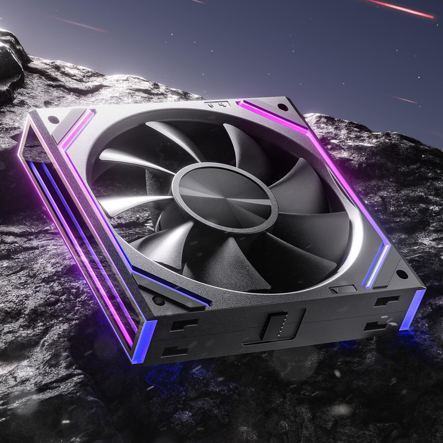 Snapklik.com : Asiahorse Dawn 120mm Case Fan, ARGB PWM 1850RPM/71CFM ...