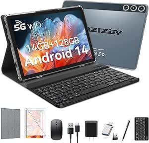 2025 Latest Android 14 Tablet, 4G Cellular Tablets with Dual Sim Slot ...