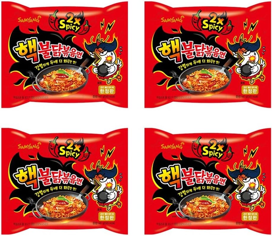 Amazon.com: Samyang Buldak Hot Spicy Chicken Ramen Noodle Korean Stir ...