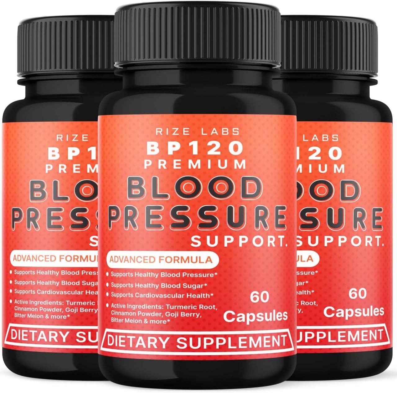 Amazon.com: rize labs (3 Pack) BP120 Premium Dietary Supplement, BP120 ...