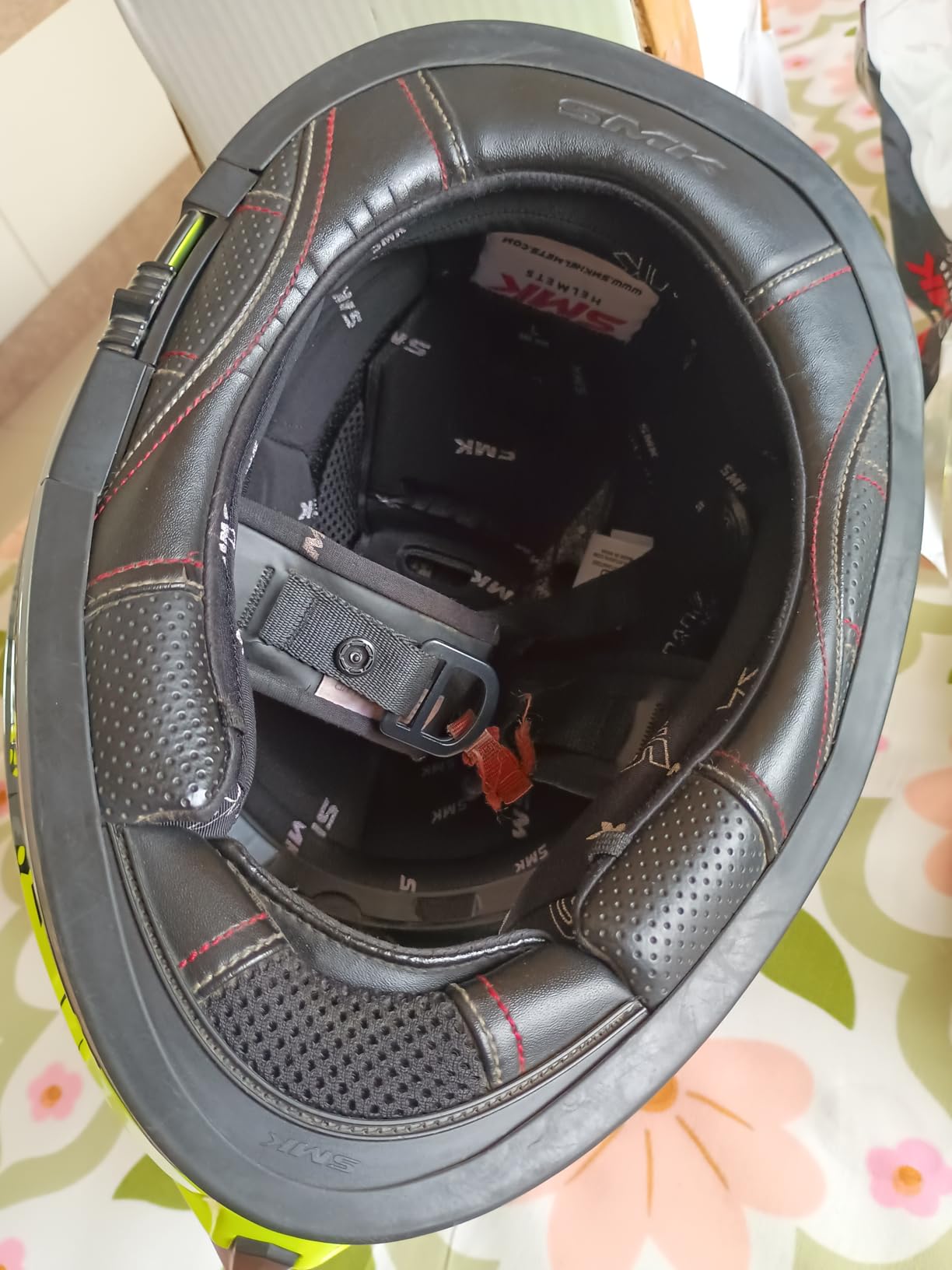 Liner and Cheek Pads Set for SMK Typhoon Helmet Interior, Black ...