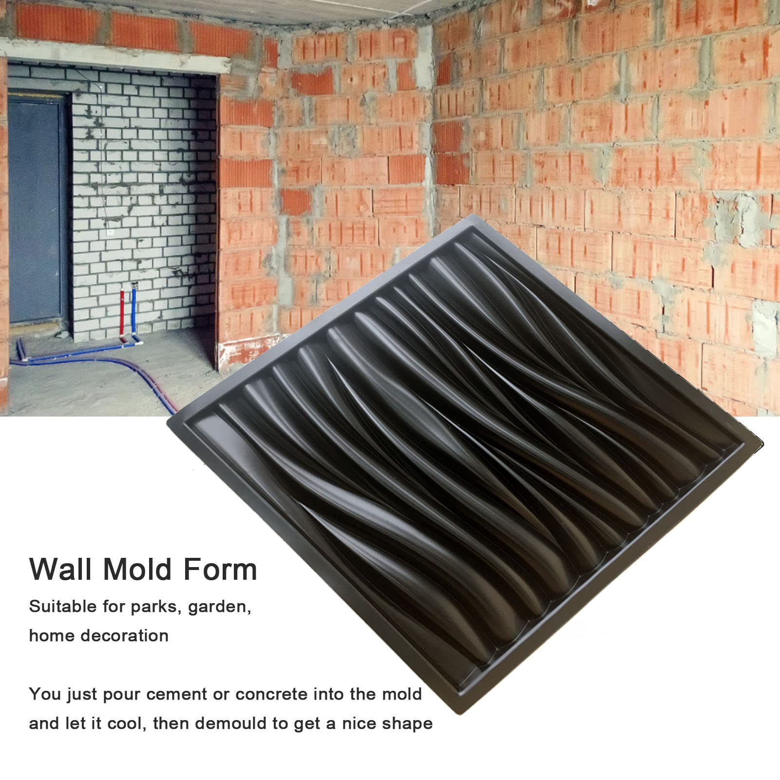 Black Walls In Concrete Mold