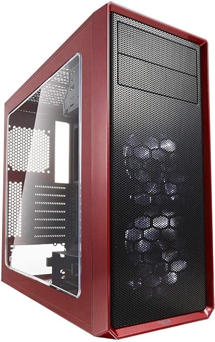 Amazon.com: Fractal Design FD-CA-FOCUS-RD-W Focus G ATX Mid Tower ...