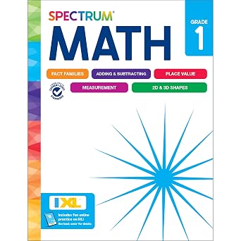 Spectrum 1st Grade Math Workbook, Mathematics Activity Book for Kids ...
