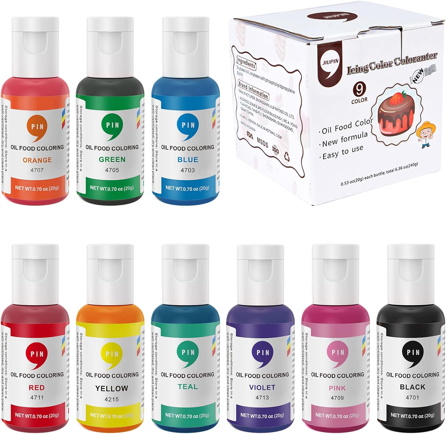 Colorant alimentaire à base d'huile de chocolat, colorant à base d ...