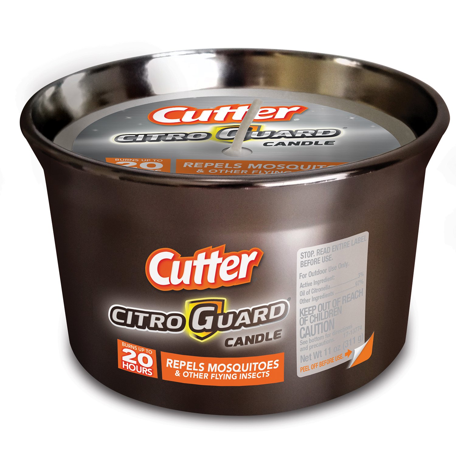 Amazon.com : Cutter Citro Guard Candle (Metallic Bronze) : Patio, Lawn ...