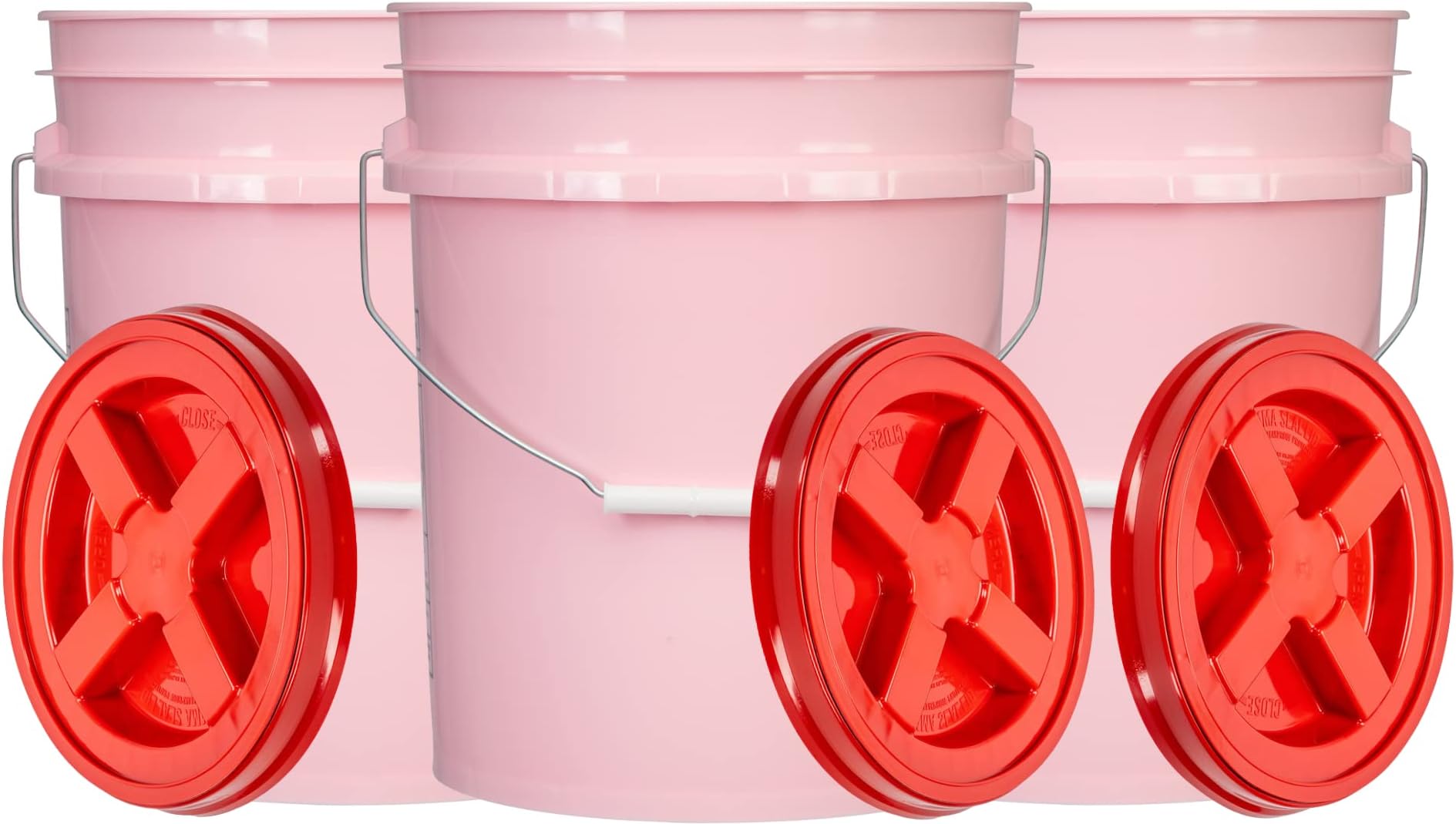 Amazon.com - House Naturals 5 Gallon Pink Food Grade Plastic Storage ...