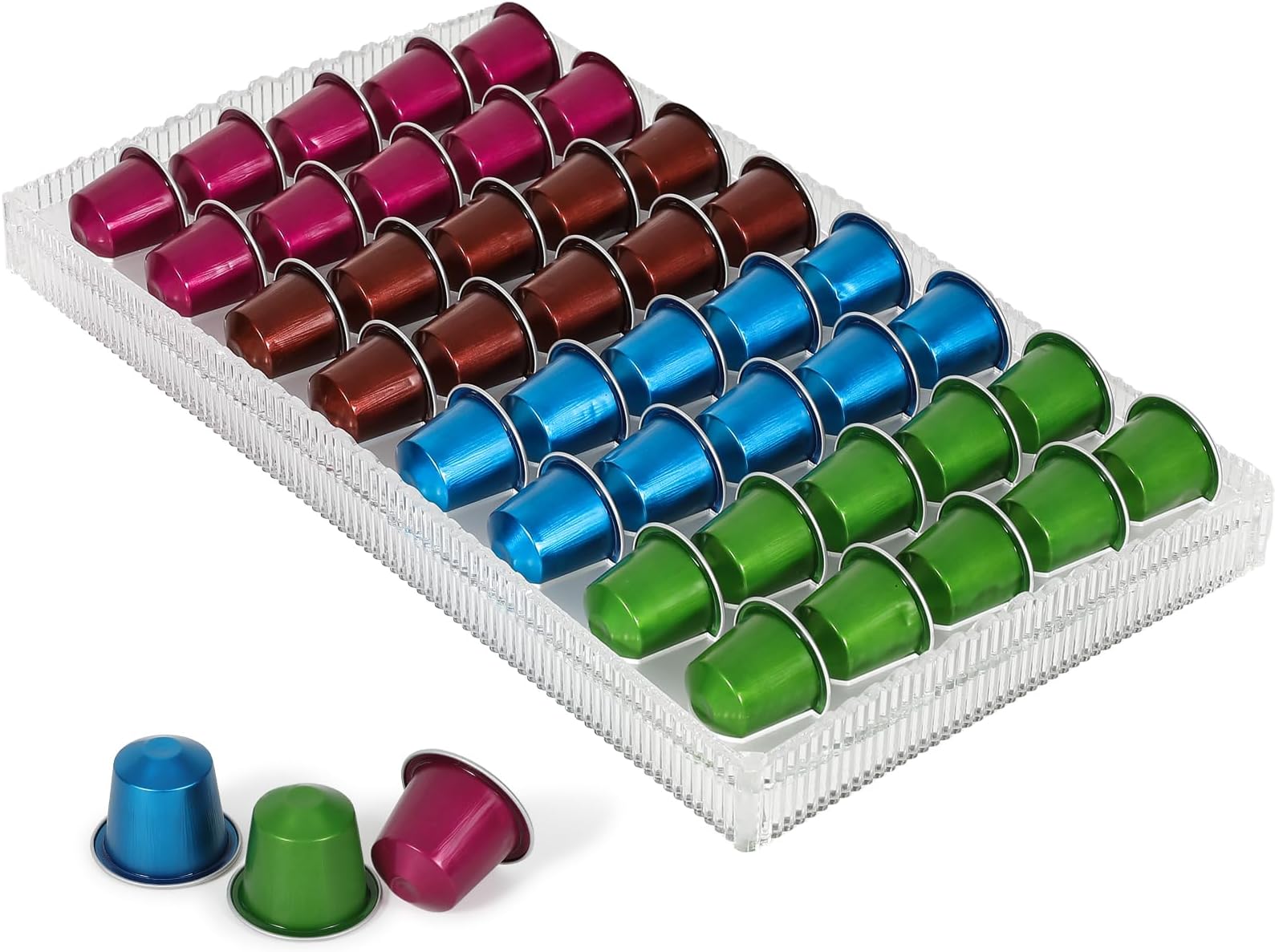 Amazon.com: ZFGOLD Coffee Pod Holder Drawer Nespresso Coffee Pods ...