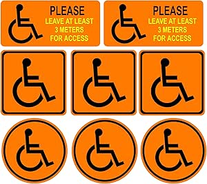 GamesMonkey® - Disabled Stickers Kit - Handicap accessible Wheelchair ...
