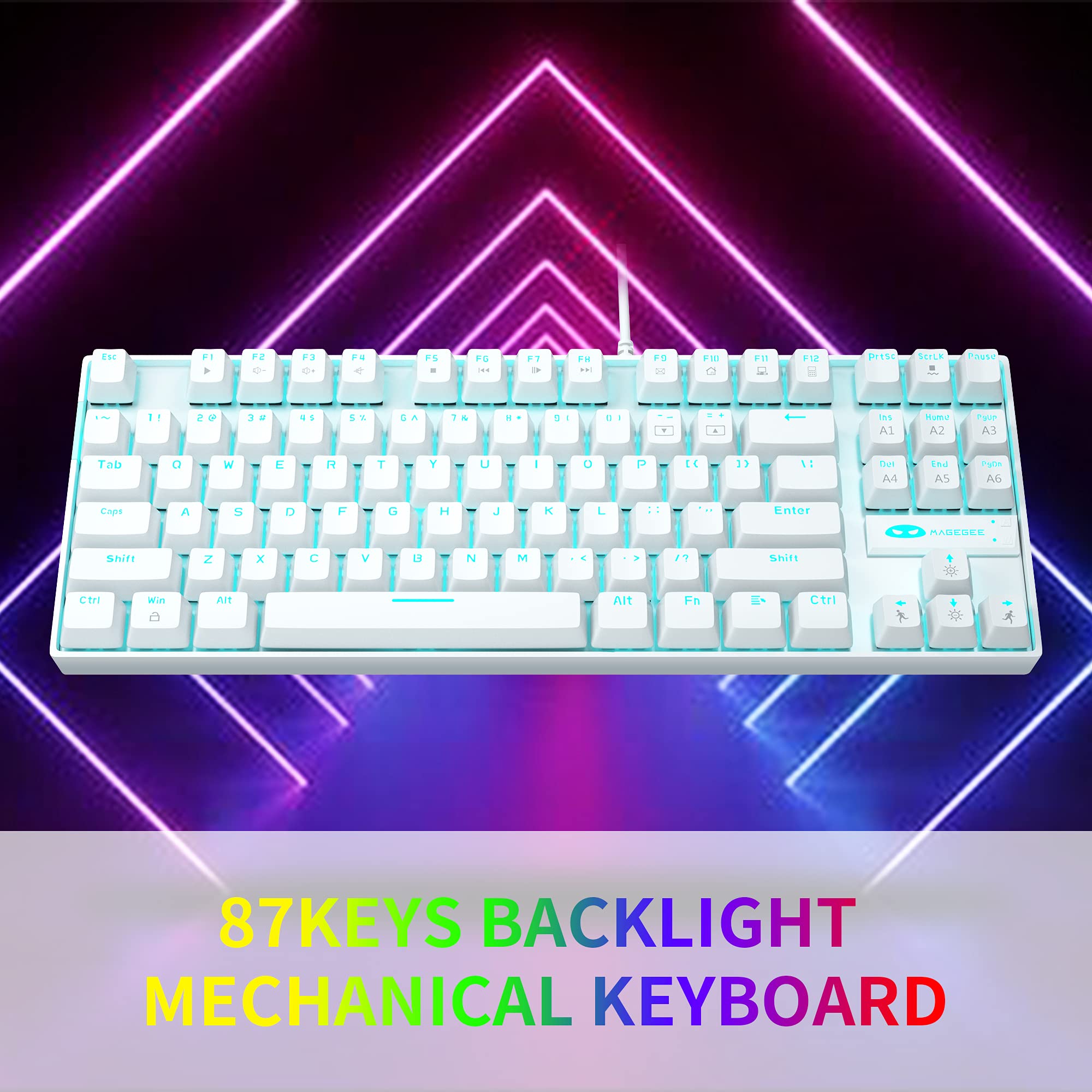 Buy Mechanical Gaming Keyboard and Mouse Combo,Mechanical Keyboard 87 ...