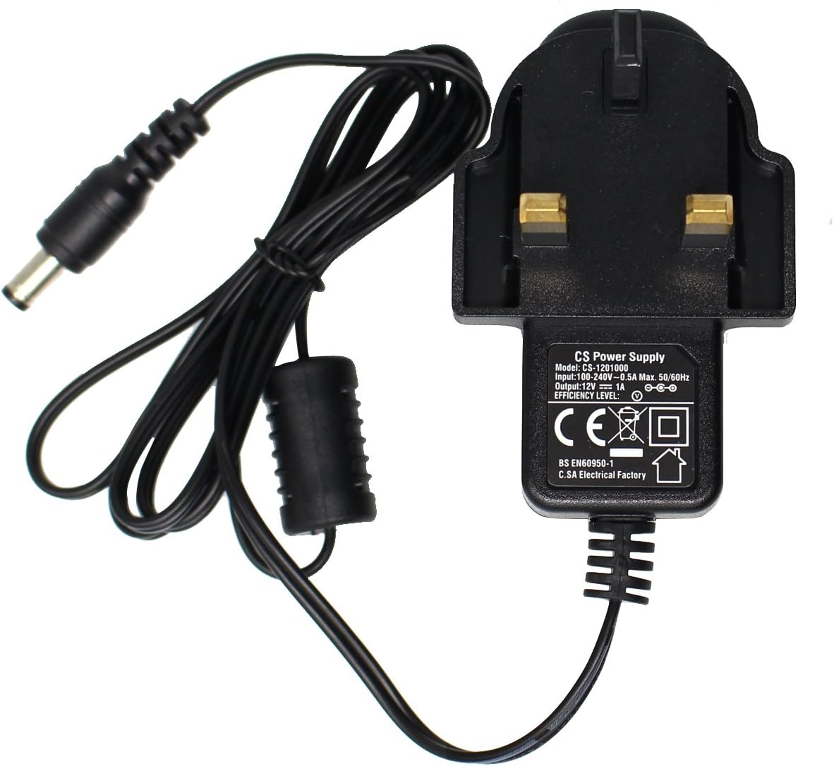 Security-01 AC to DC 12V 1A 1000mA Power Adapter Supply, Plug 5.5mm x 2 ...