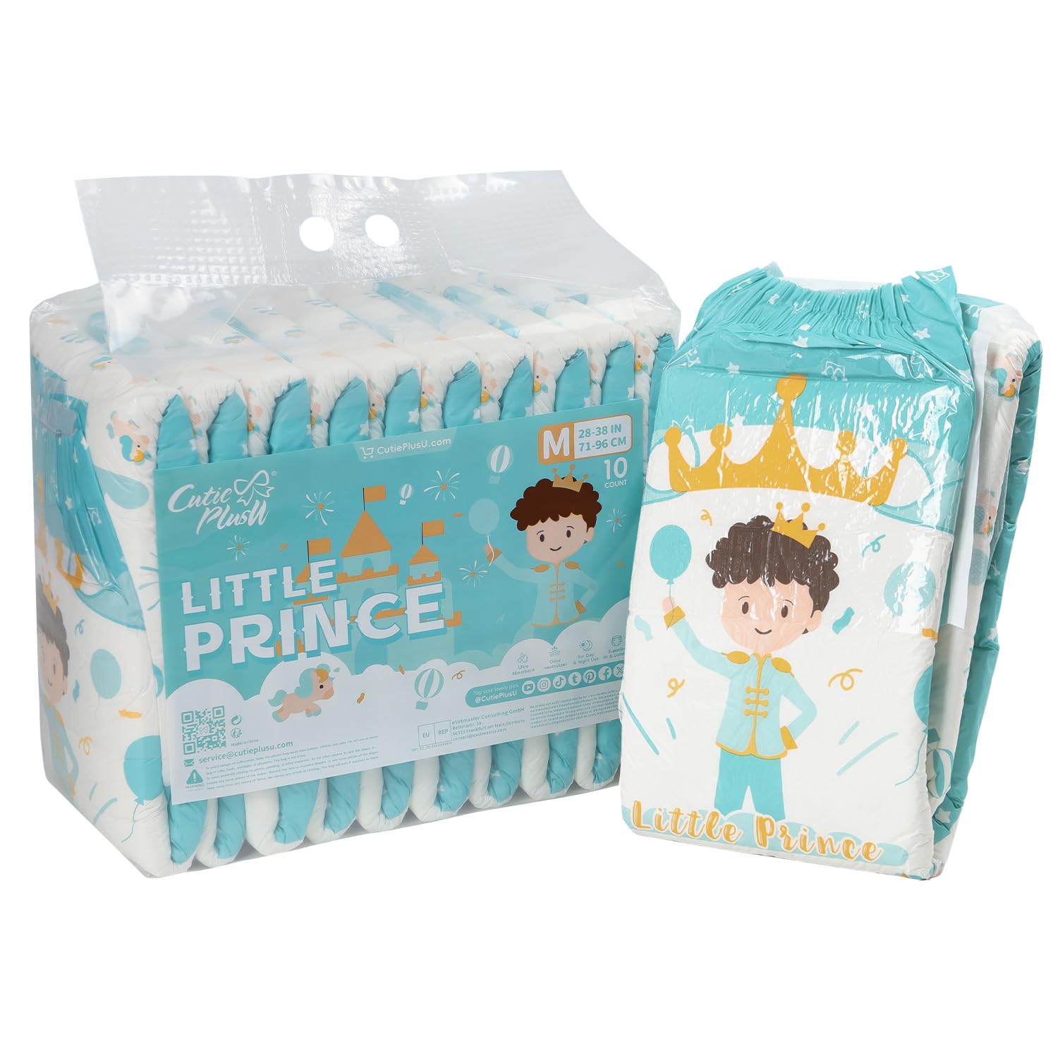 Amazon.com: CutiePlusU Adult Diapers 10 Pieces, Disposable Incontinence ...