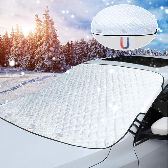 Tevlaphee Windscreen Cover, Windscreen Frost Protector, Car Windshield ...