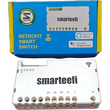 smarteefi WiFi Smart Power Extension 3 Socket Smart Plugs, Can Execute ...