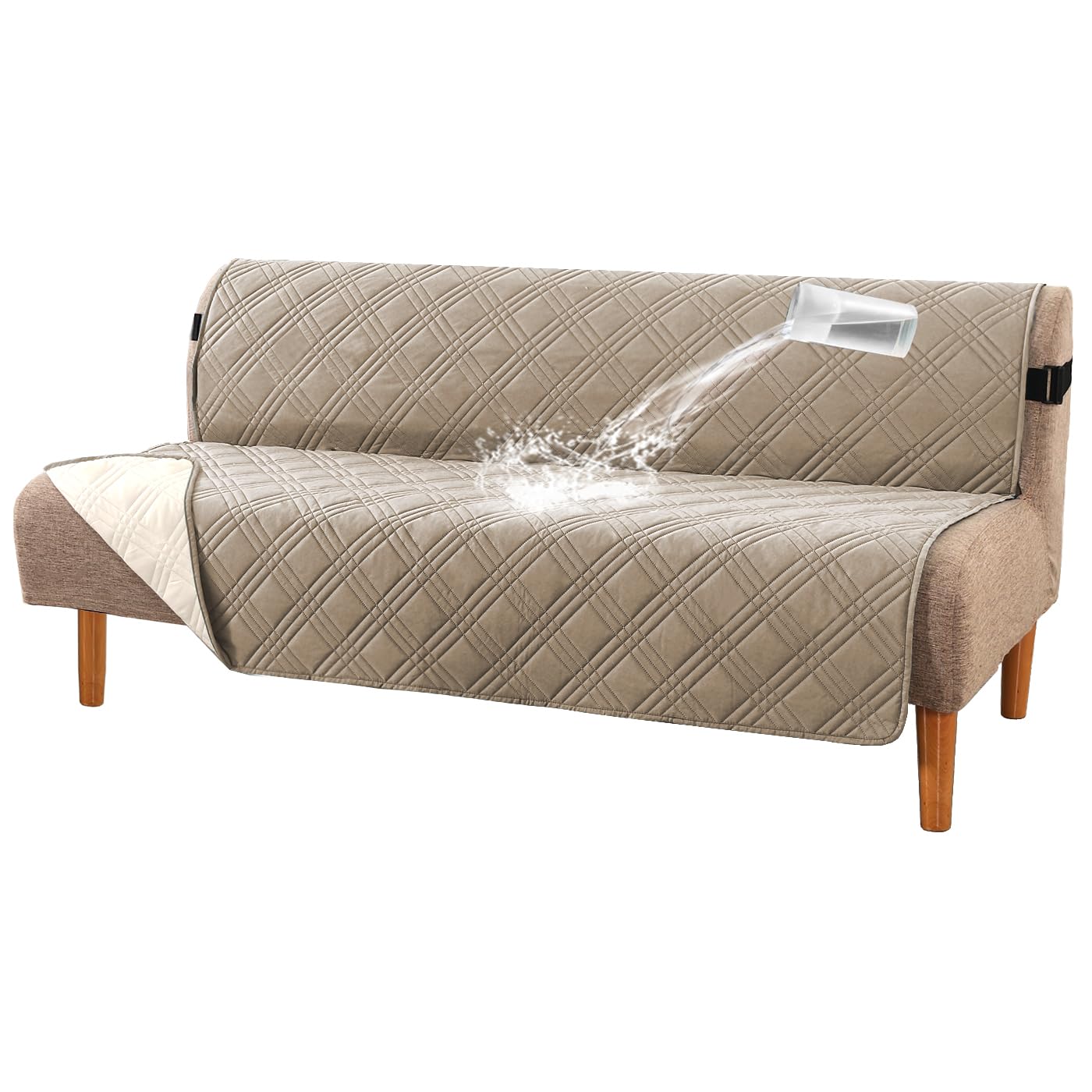 Amazon.com: H.VERSAILTEX 100% Waterproof Futon Sofa Slipcover ...