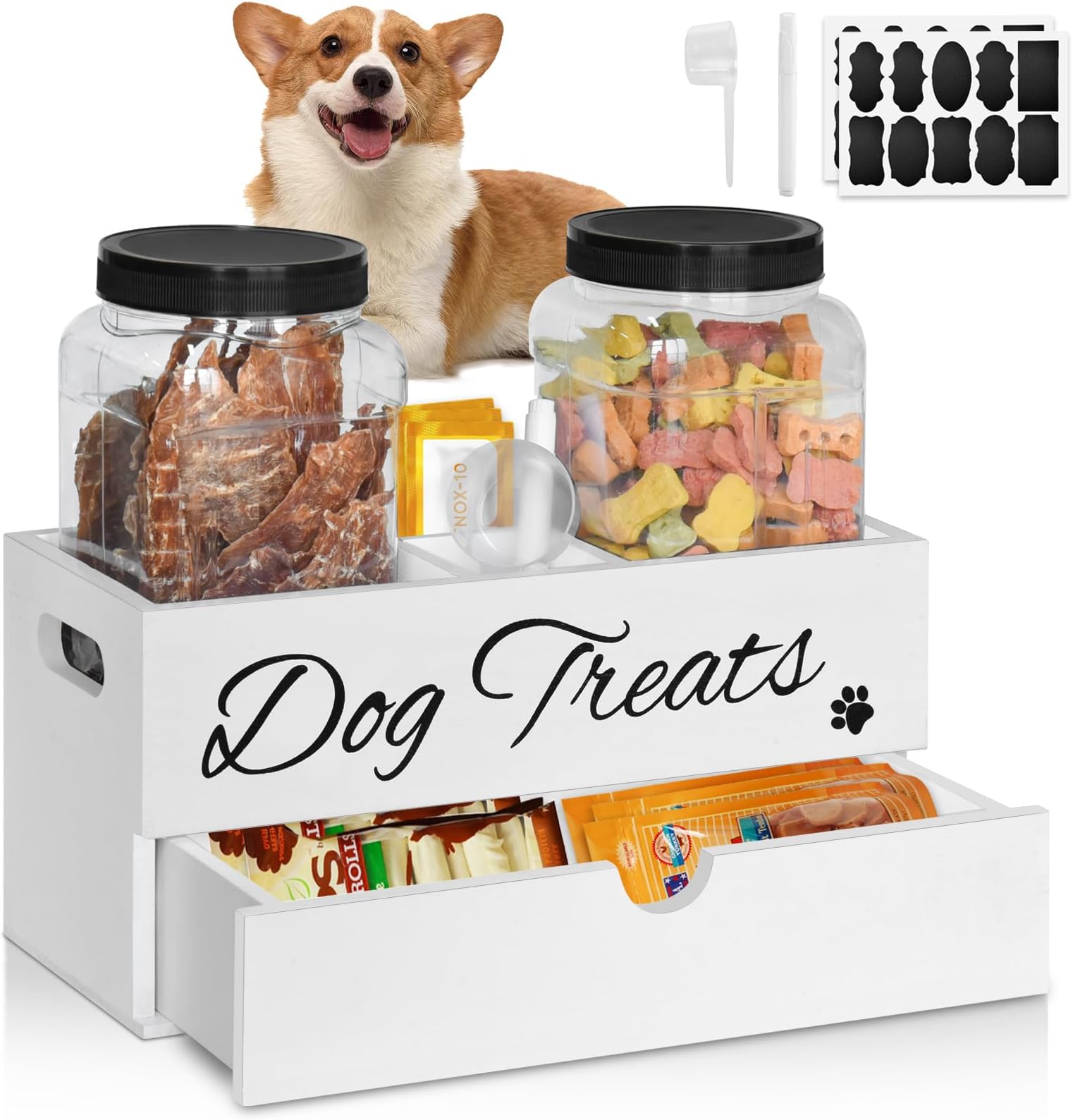 Amazon.com: Reddy White Airtight Food Storage Container for Dogs ...