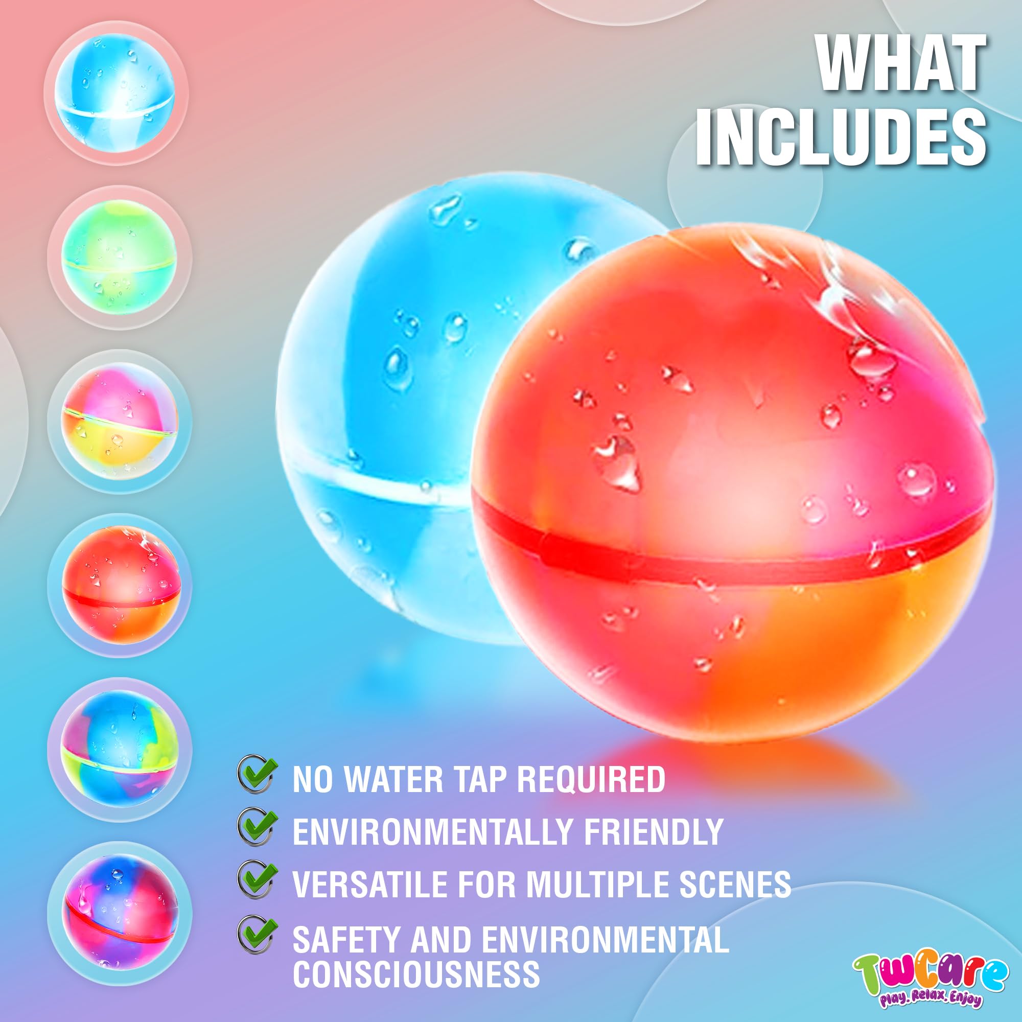 Snapklik.com : 24 PackMagnetic Reusable Water Balloons, Fast Self ...