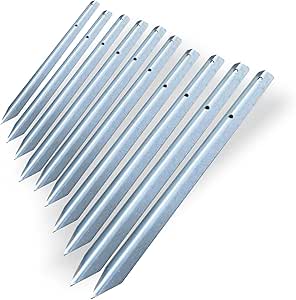 SleeperFit Galvanised Steel Log Roll Pin Brackets – Pack of 10 Ground ...