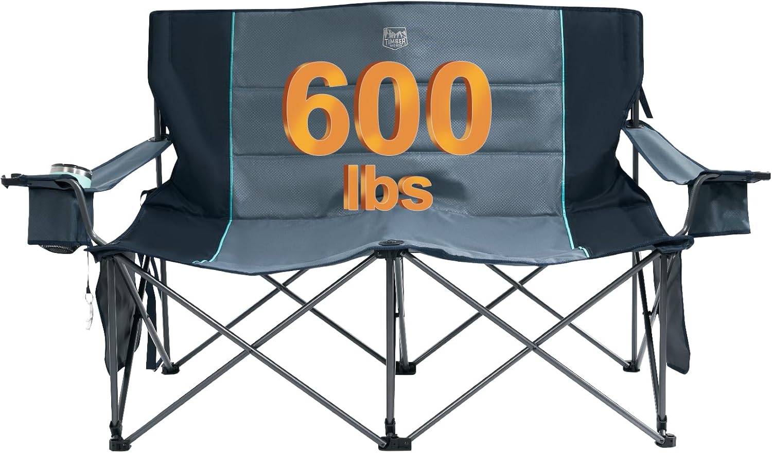 Amazon.com : TIMBER RIDGE Oversized Double Camping Chairs Camping Couch ...