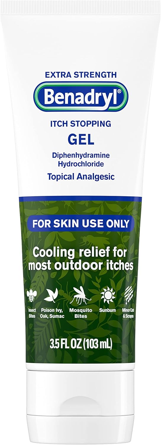 Amazon.com: Benadryl Extra Strength Anti-Itch Topical Gel with 2% Diphenhydramine HCI for Itch ...