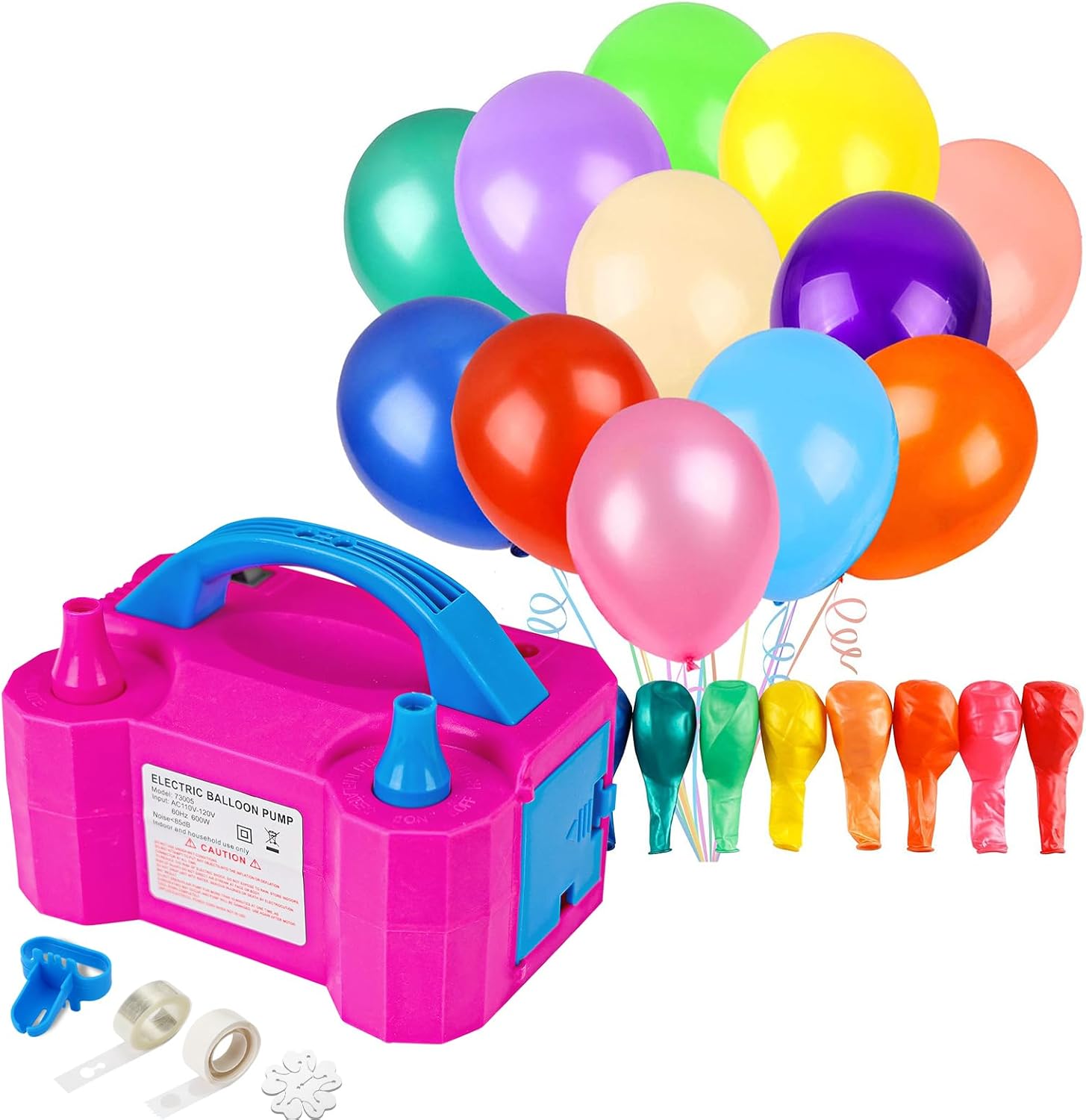 Amazon.com: RUBFAC Rainbow Party Decorations 120pcs Assorted Rainbow ...