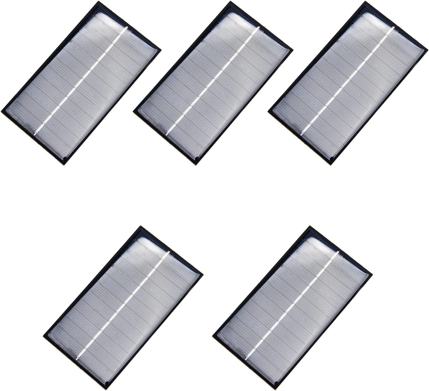 Amazon.com : Fielect 5Pcs 6V 1W Mini Solar Panel Polysilicon Small ...