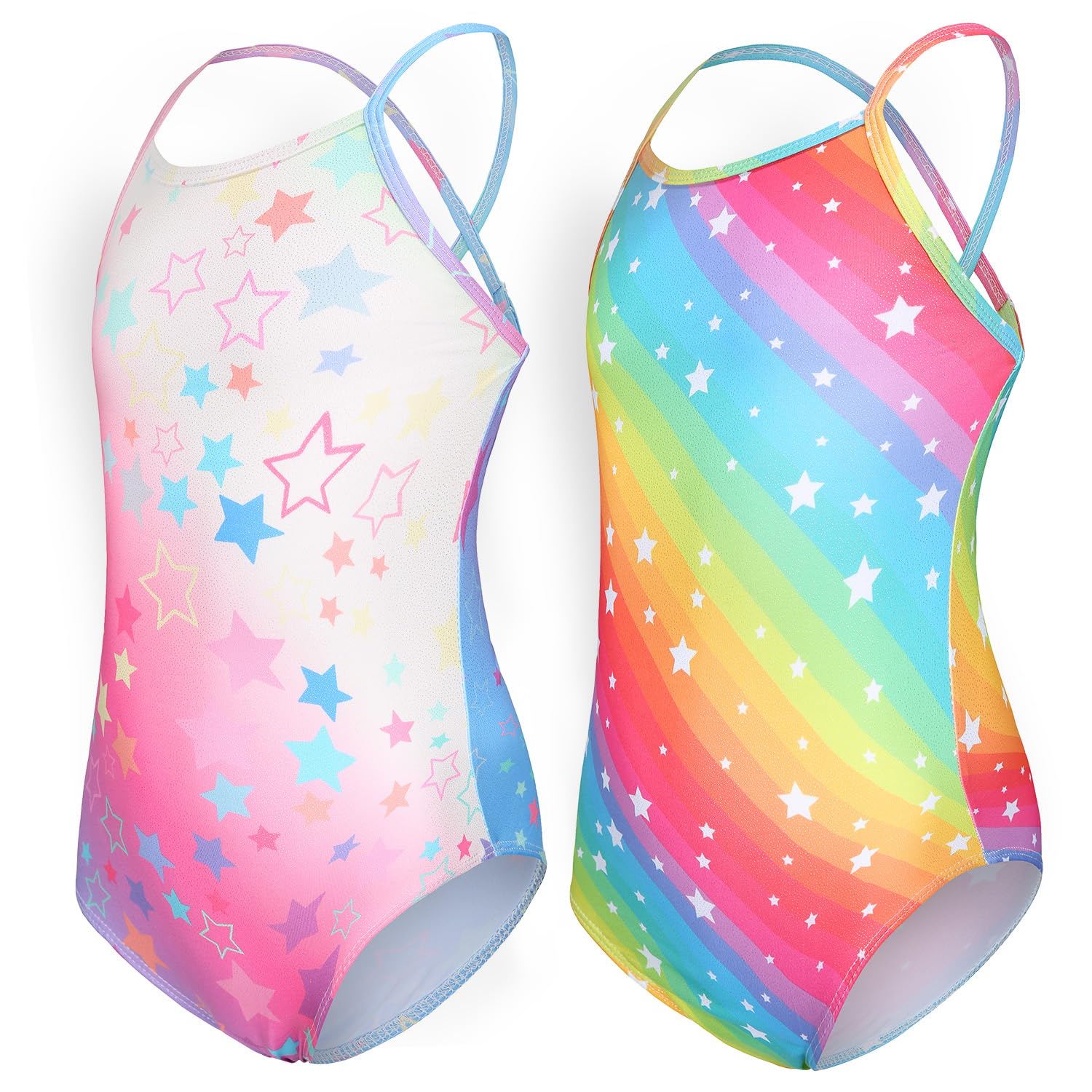 Snapklik.com : LUOUSE Girls Sparkle Swimsuits Quick Dry 2 Piece Beach ...