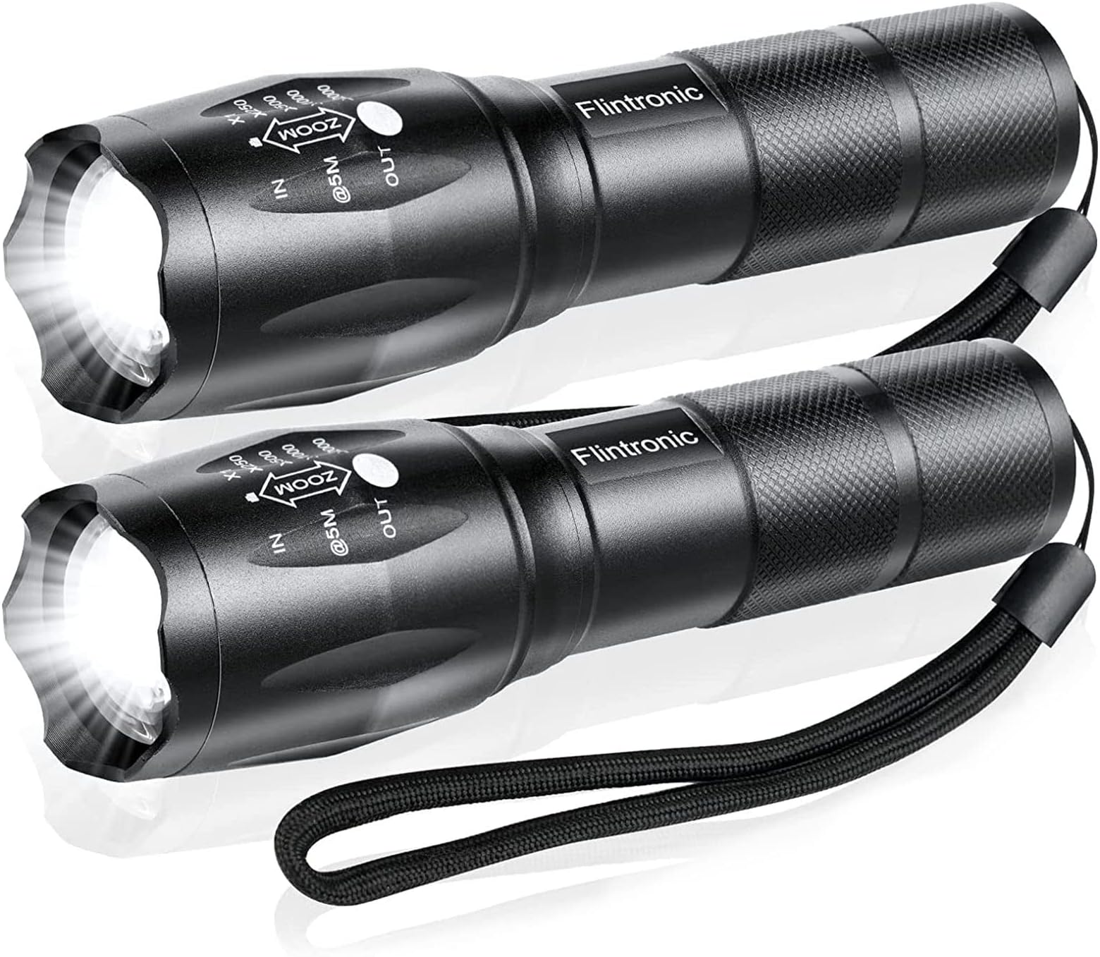 H&S LED Torch Super Bright T6 Torch Zoomable Waterproof Flashlight ...