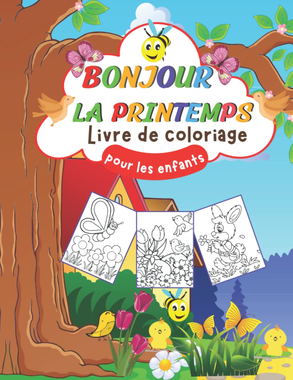 Bonjour Le Printemps Livre De Coloriage Pour Les Enfants Ce ...