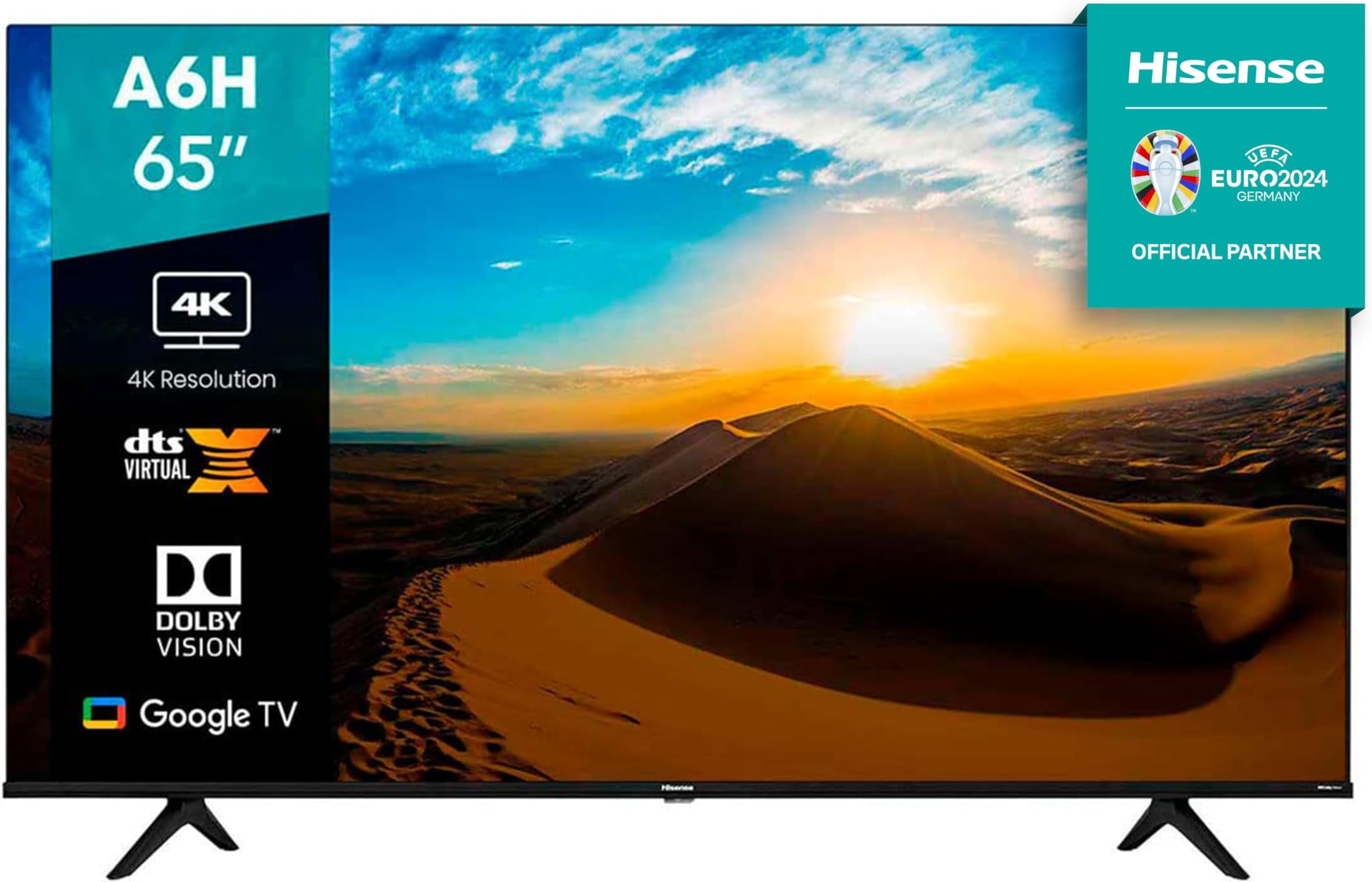 Hisense Pantalla Smart TV LED de 65 Pulgadas 4K UHD 65A6N con Google TV ...