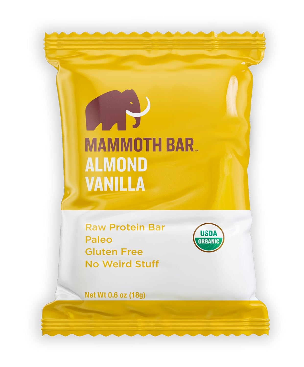 Amazon.com : Mammoth Bar Almond Vanilla Mini Bar - Mini Organic Snack ...