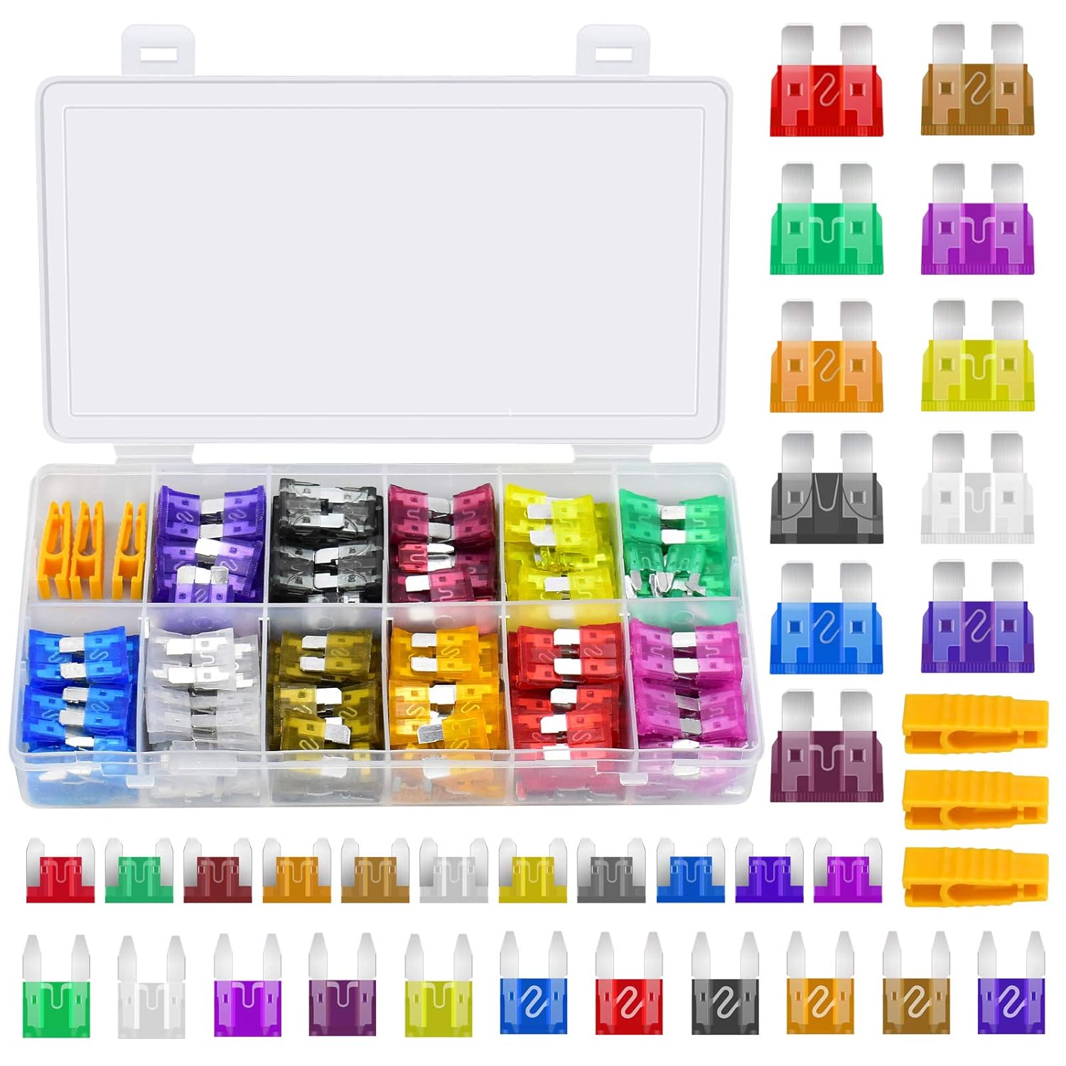 PACETAP 330 PCS Car Fuses Assortment Kit,Car Blade Fuses Set with Fuses ...