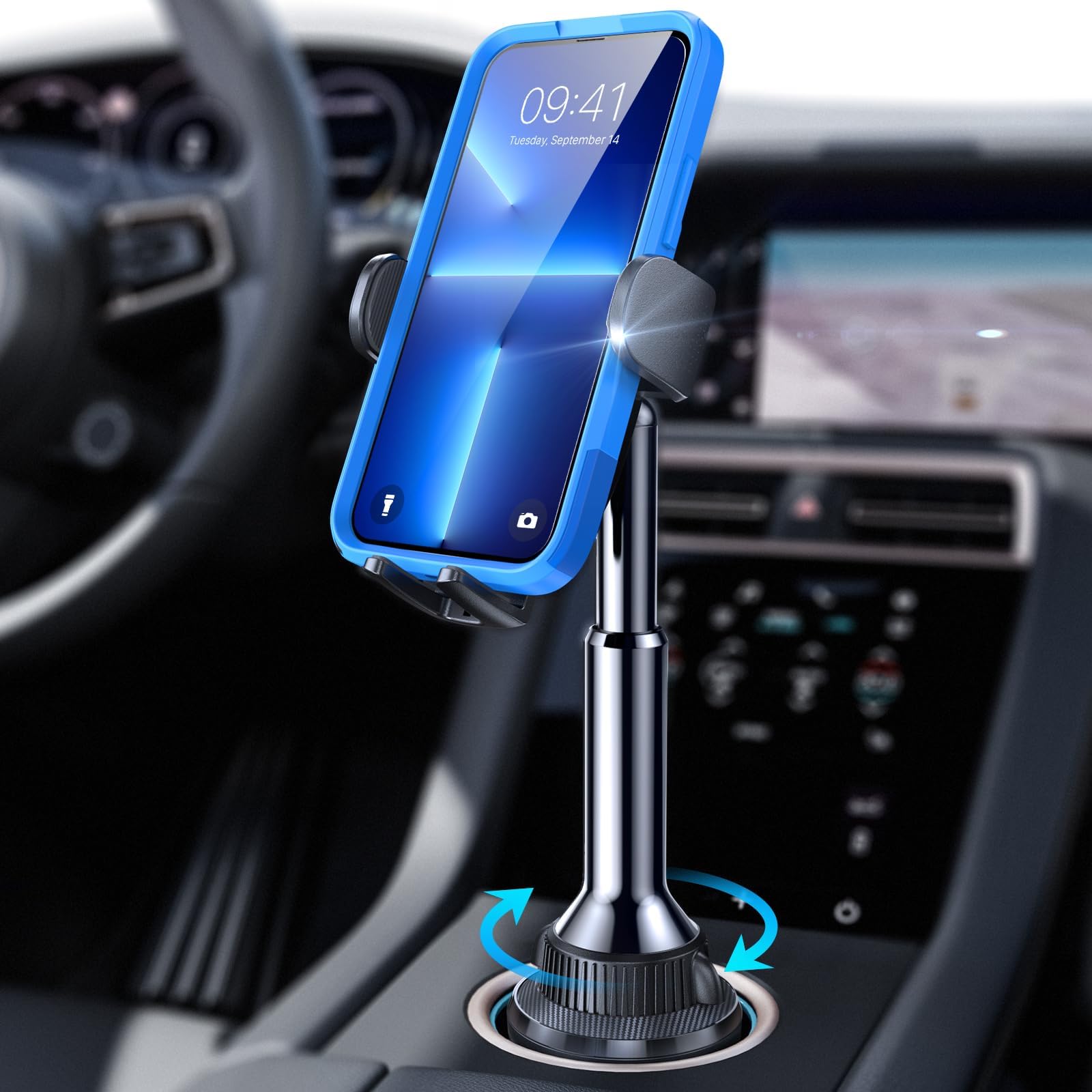 Amazon.com: LISEN Cup Holder Cell Phone Holder for Car Mount, 2024 New ...