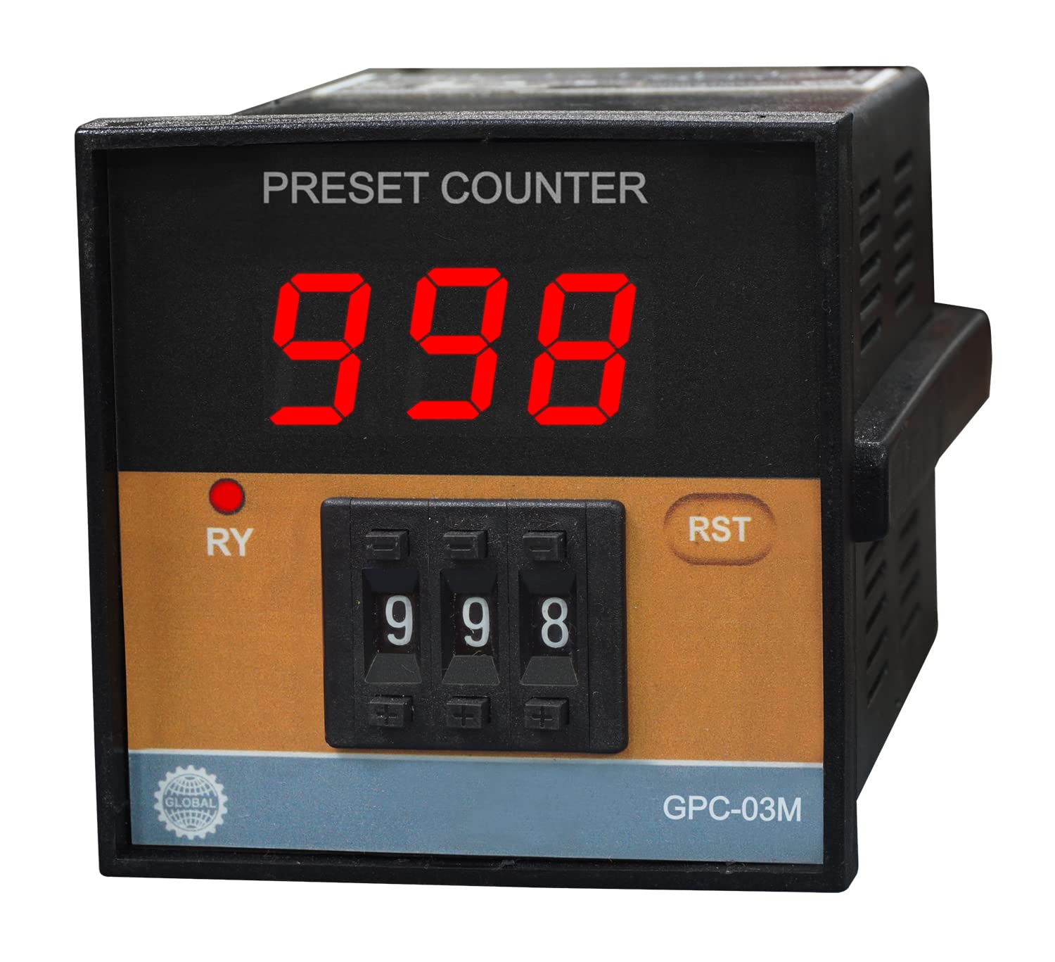 Global GPC-03M, Digital Pre-Set Counter 3 Digit 7 Segment (72X72) : Amazon.in: Industrial ...