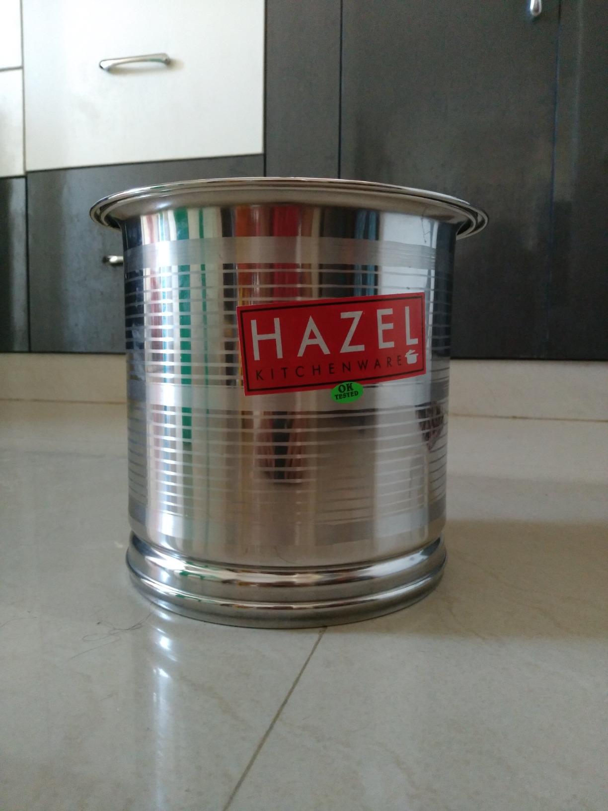 Buy HAZEL Stainless Steel Designer Water Storage Tank Atta Grains ...