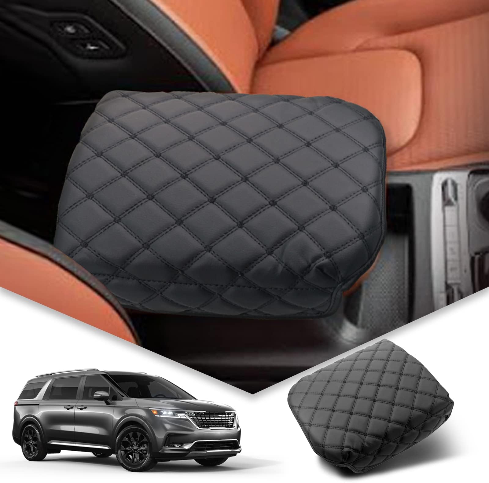 Amazon.com: BIBIBO for 2024 2025 Kia Carnival Center Console Armrest Cover:Kia Carnival 2025 ...