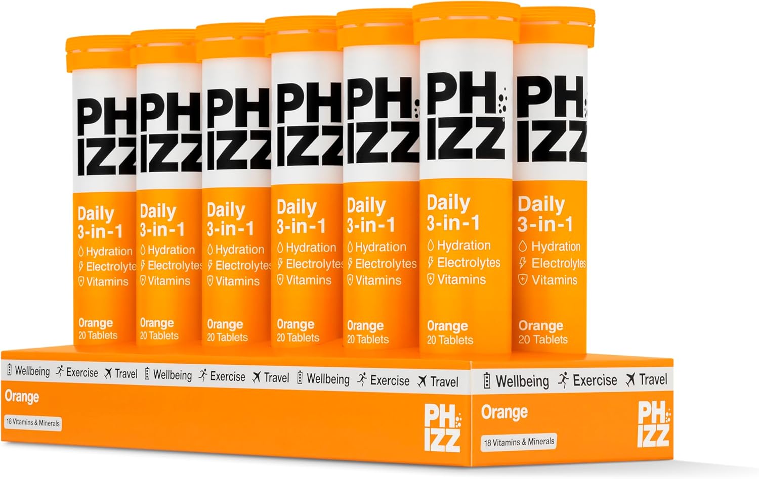 Phizz Electrolytes, Multivitamin & Hydration Tablets - 240 Effervescent ...
