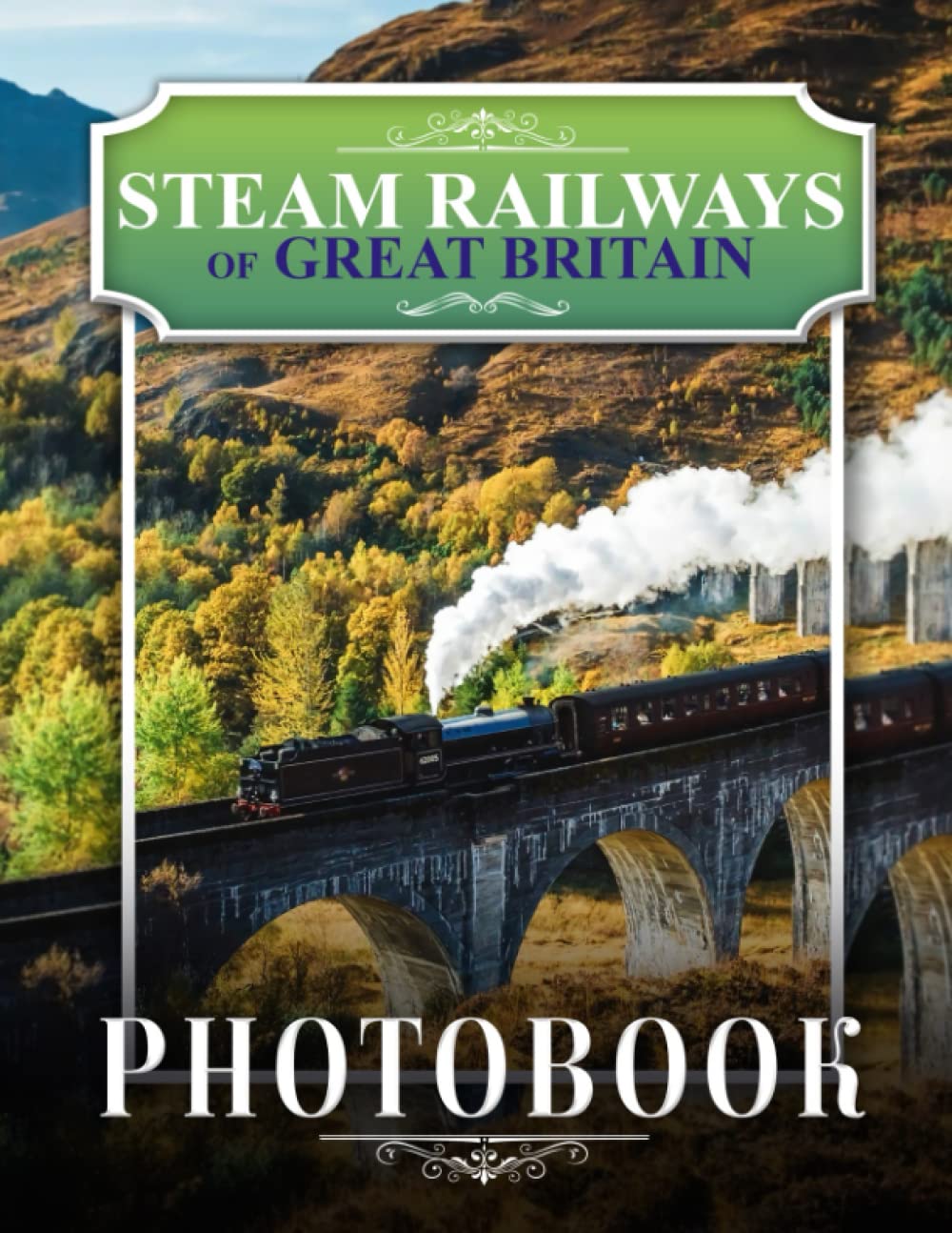 Steam Railways Vintage Photo Book: Steam Trains Picture Book - 30 ...