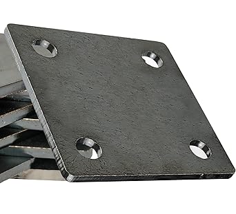 Jikacok 3-inch Steel Plate with Holes. 12 PCS 3"x3"Steel Plate Made ...